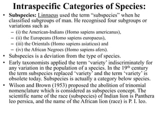 Species concept | PPTX