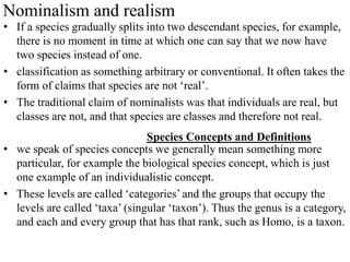 Species concept | PPTX