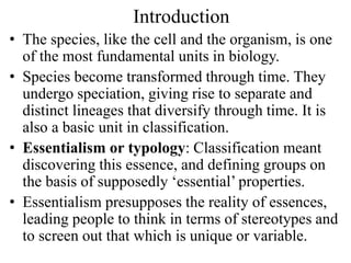 Species Definition Biology