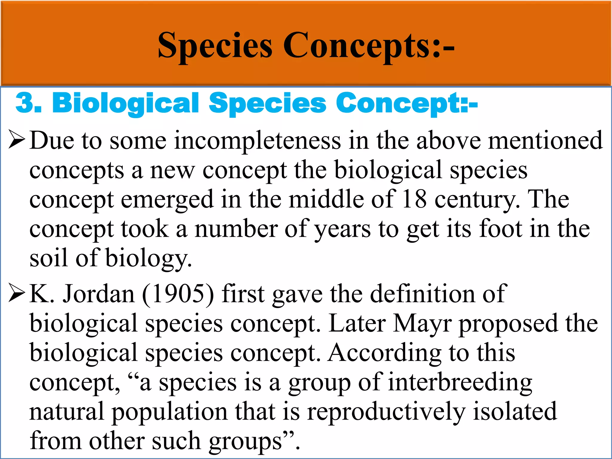 Species concept | PPTX