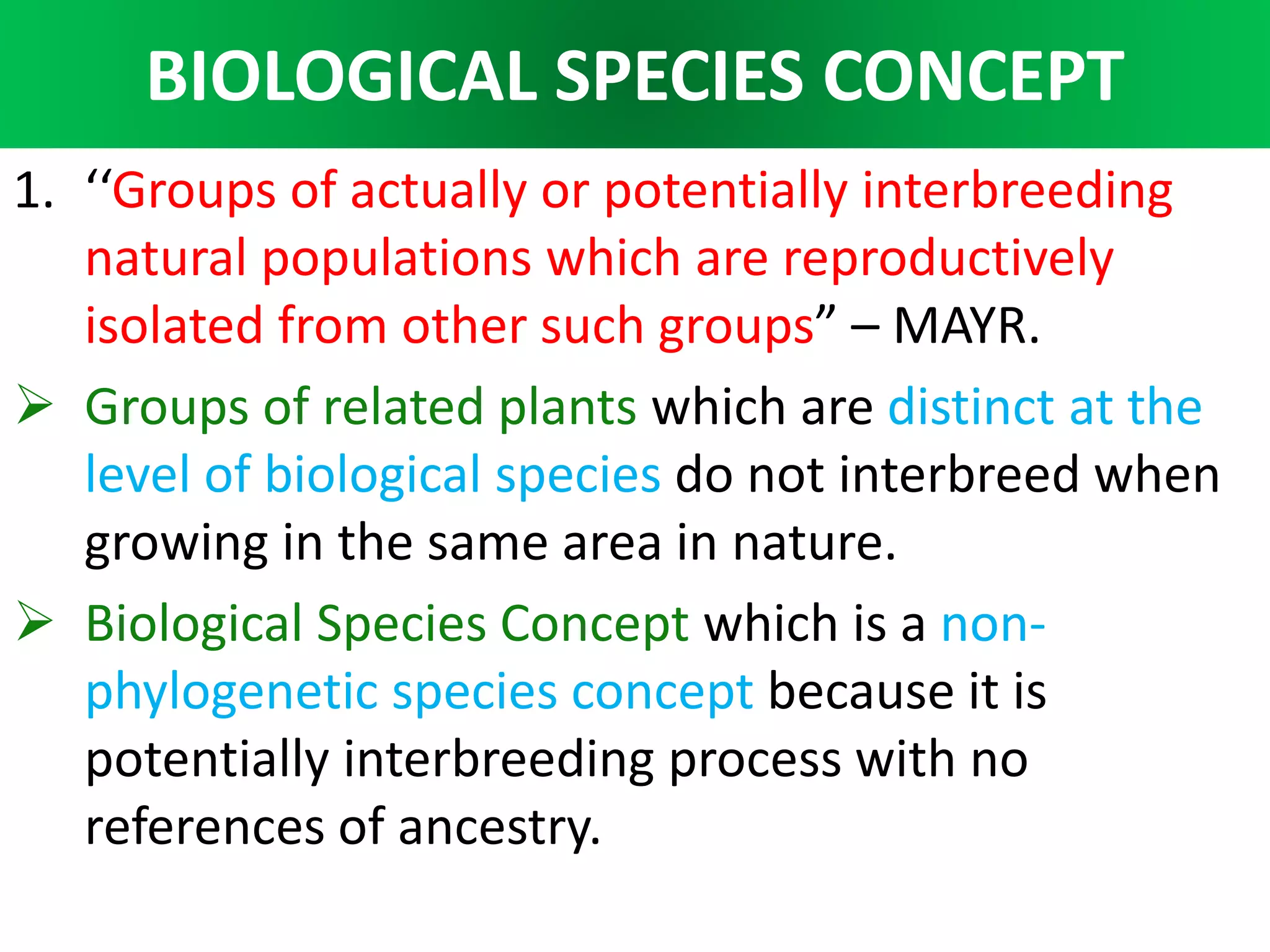 Species concept | PPTX