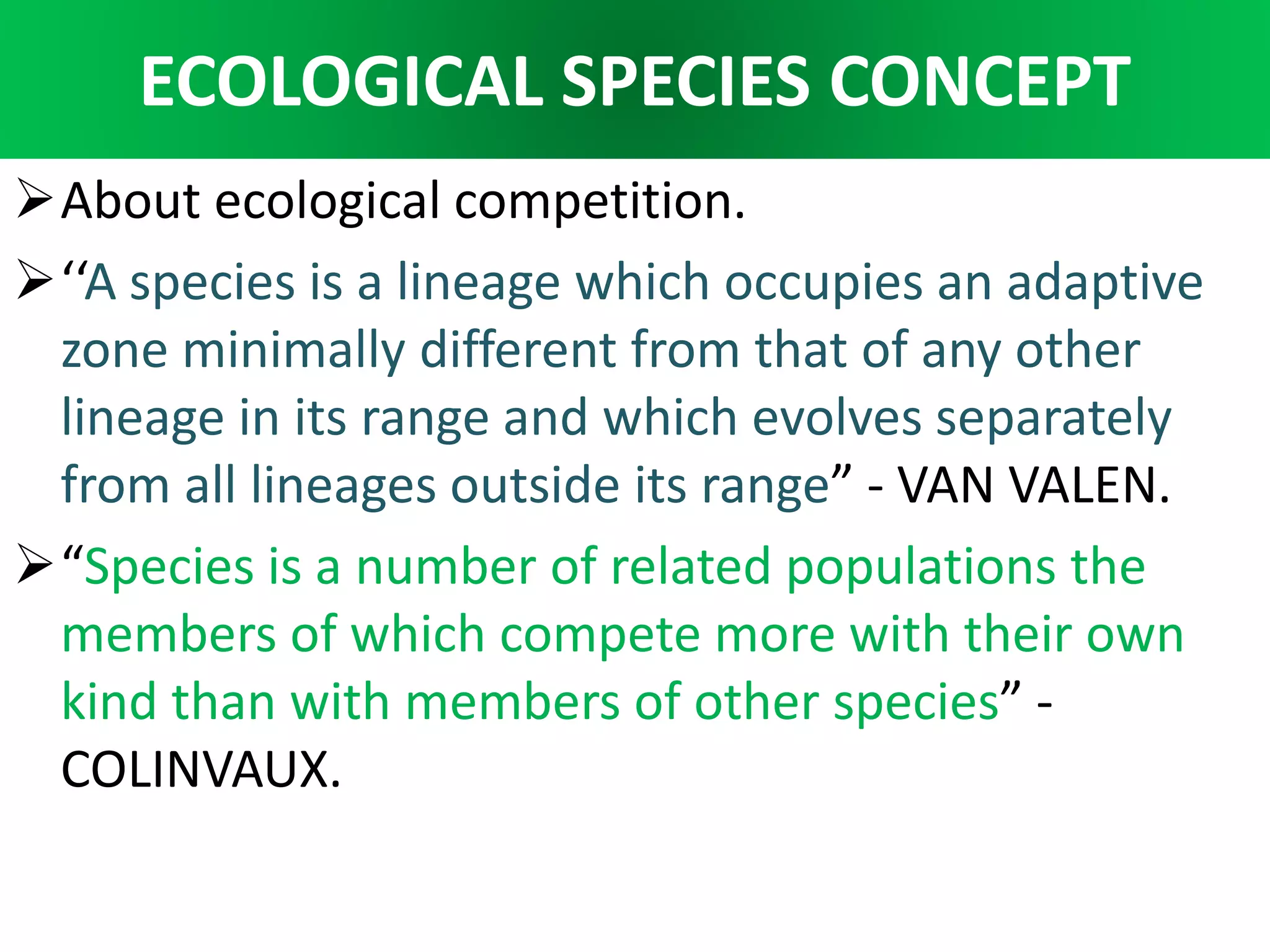Species concept | PPTX