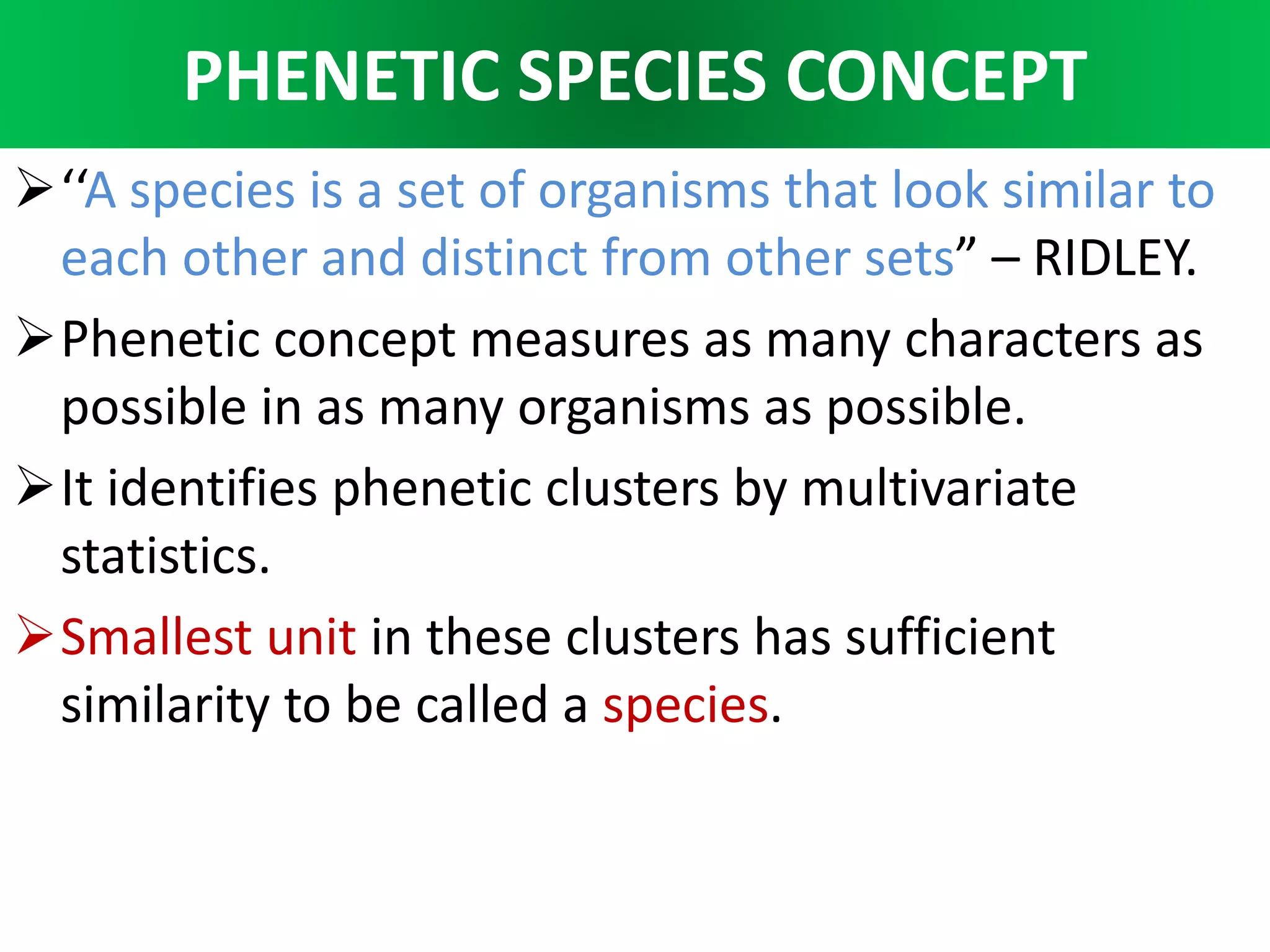 Species concept | PPTX