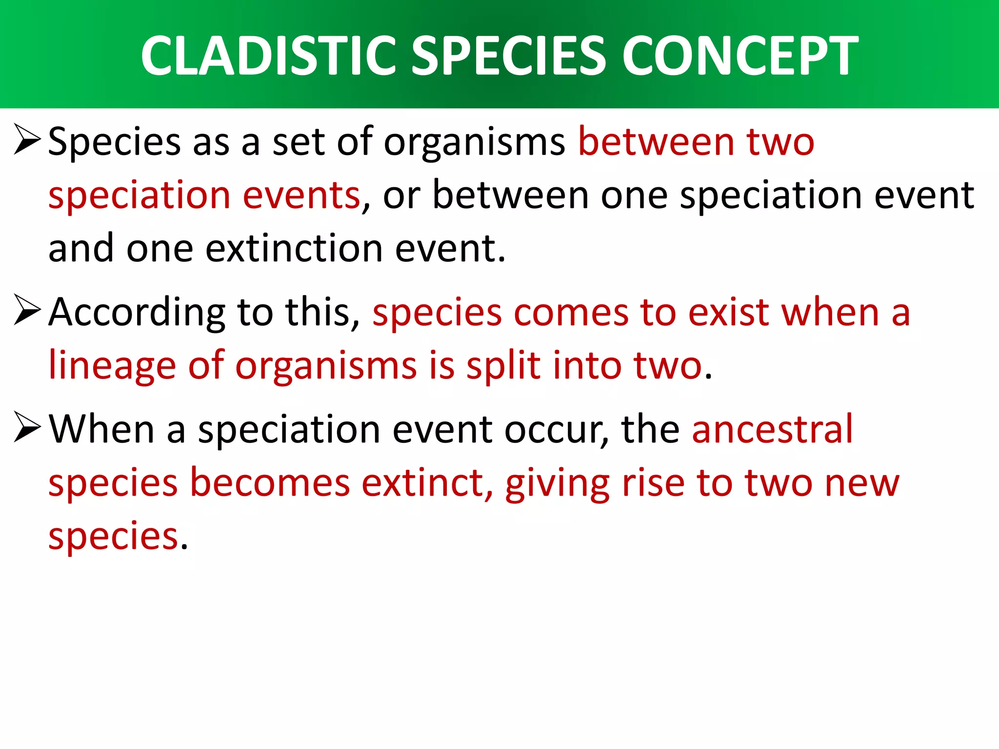 Species concept | PPTX