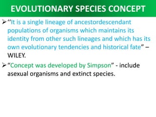 Species concept | PPTX