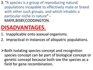 Species concept | PPT