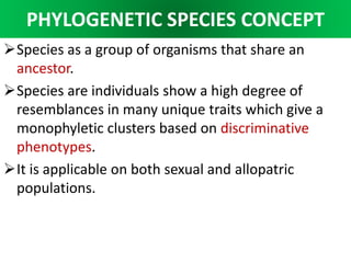 Morphological Species Concept Example Of