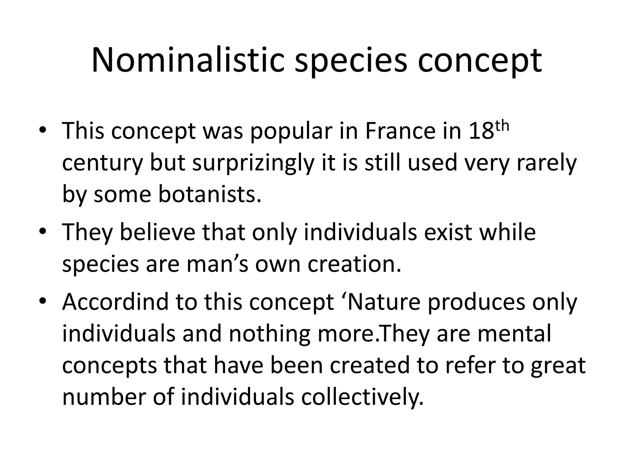 Species concepts 4 | PPTX