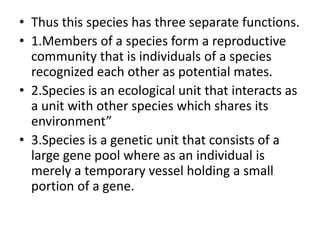 Species concepts 4 | PPTX