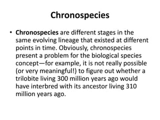 Species concepts 4 | PPTX