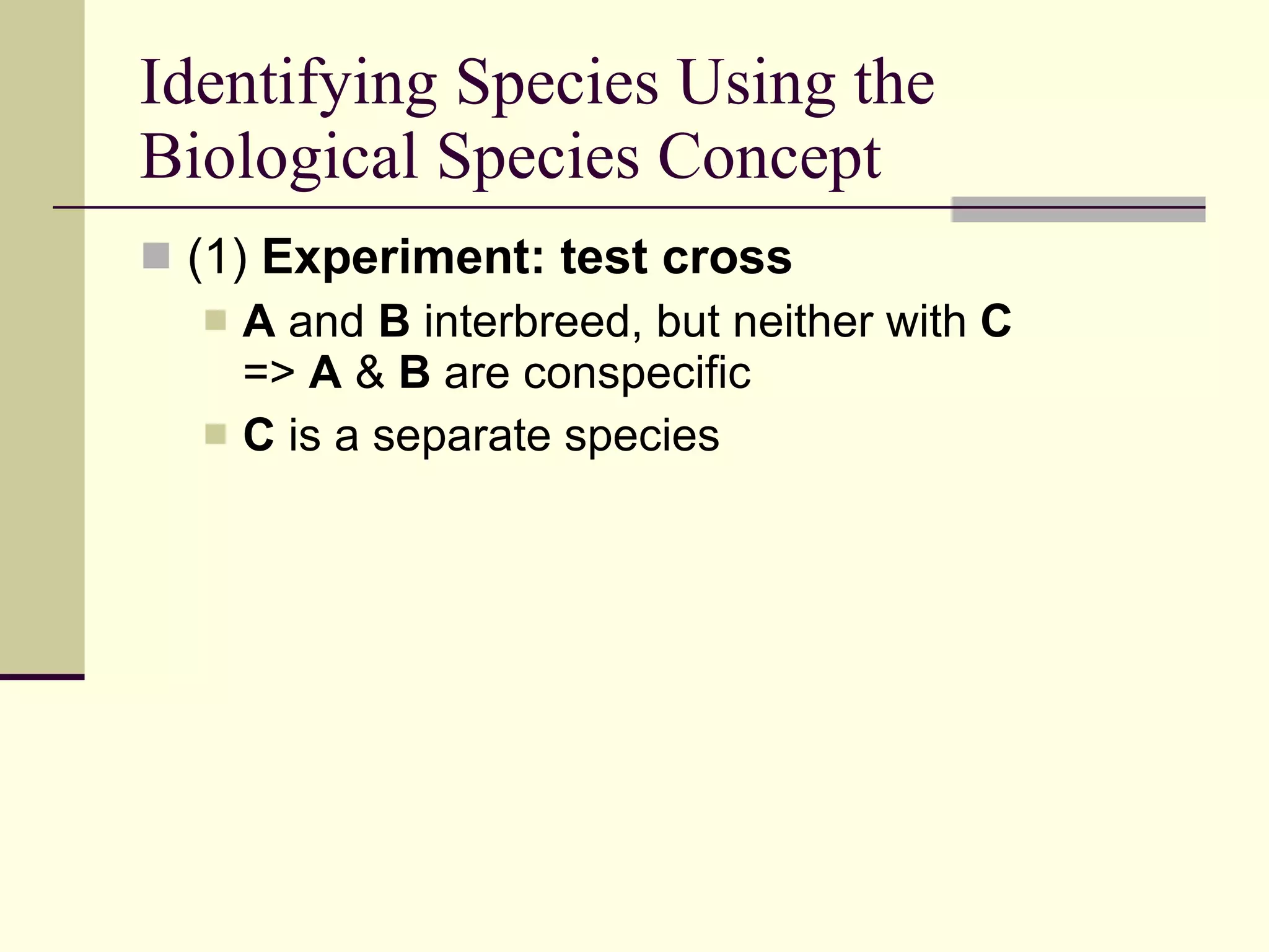 Species Concepts And Speciation | PPT