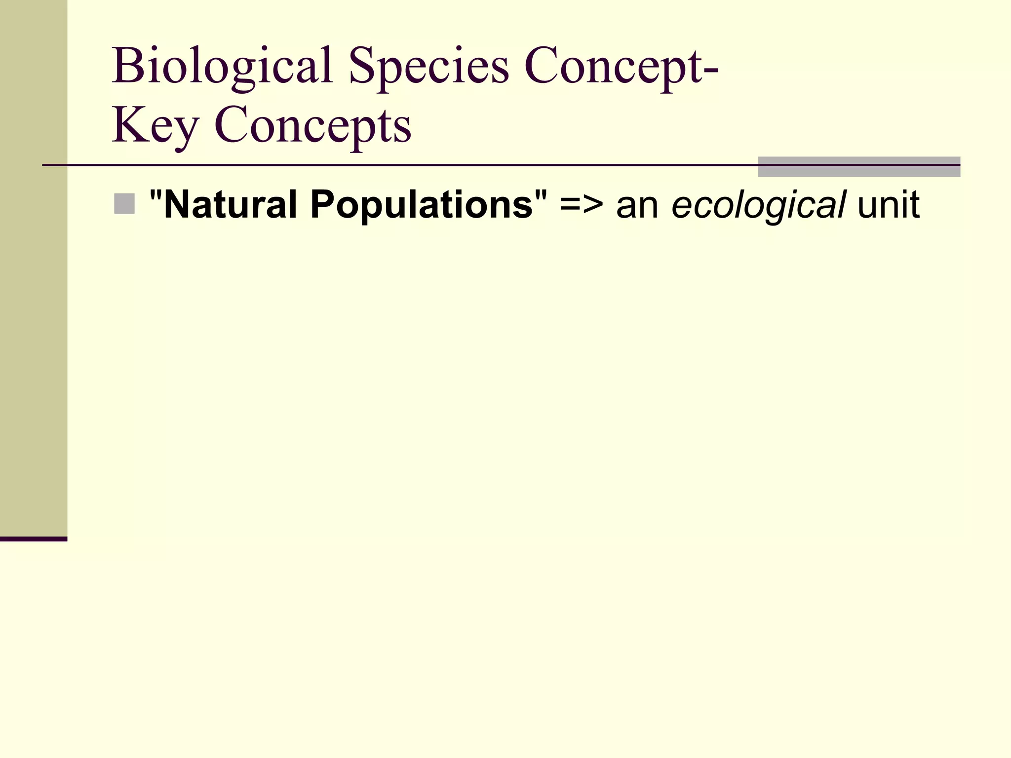 Species Concepts And Speciation | PPT