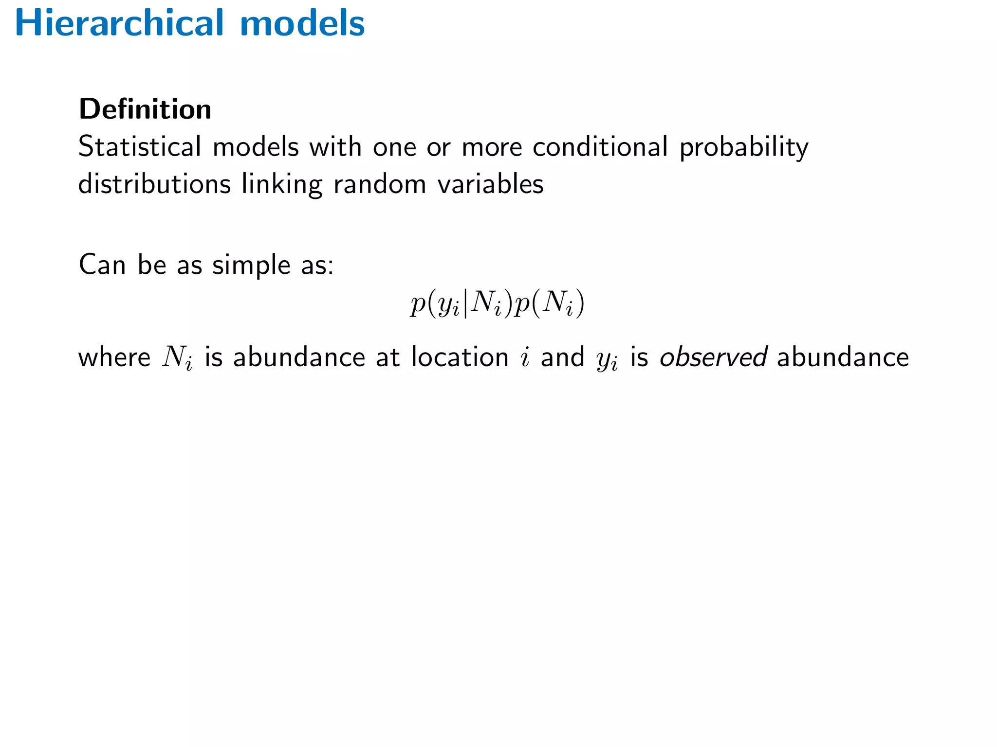 Hierarchichal species distributions model and Maxent | PDF