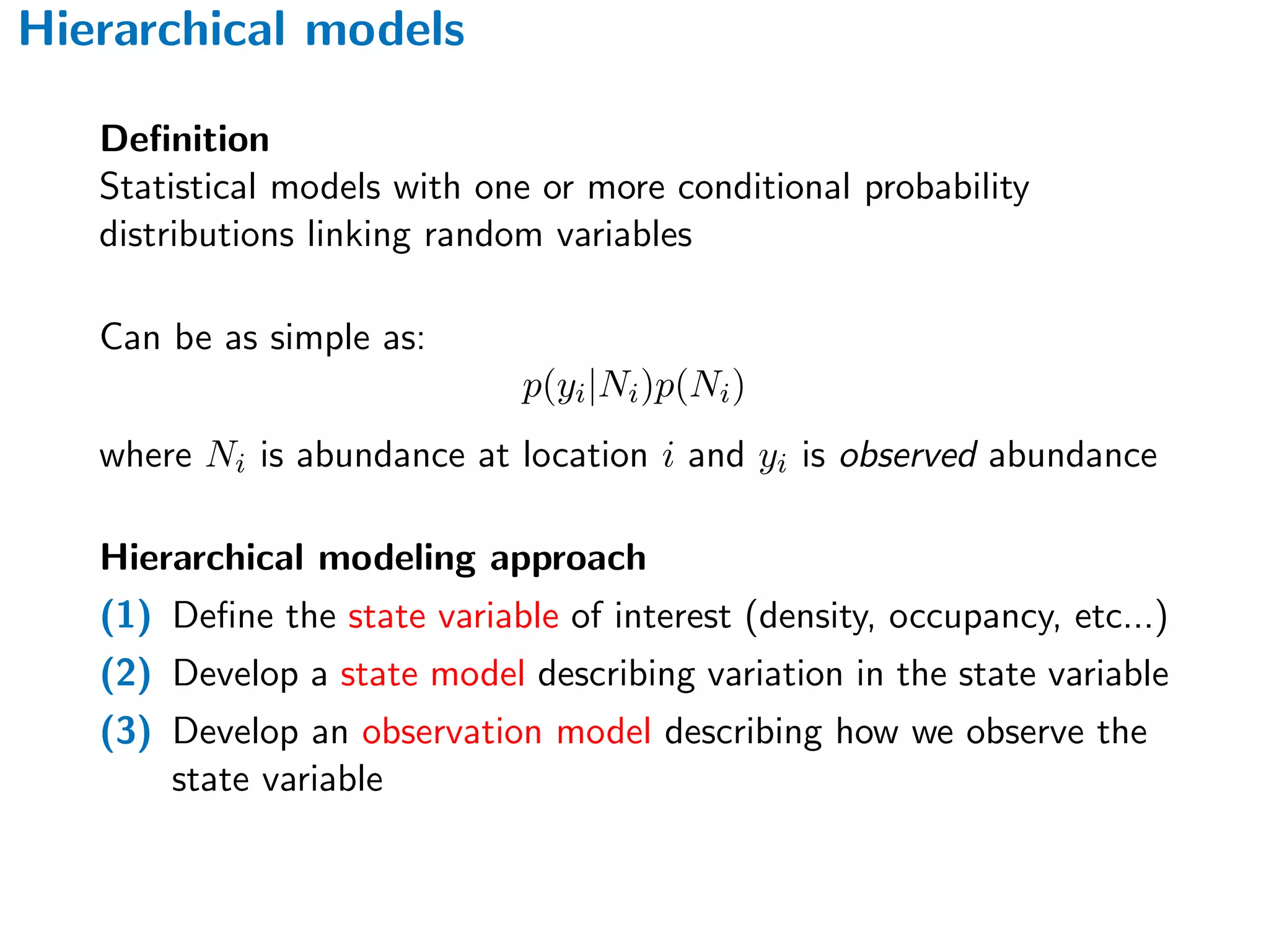 Hierarchichal species distributions model and Maxent | PDF