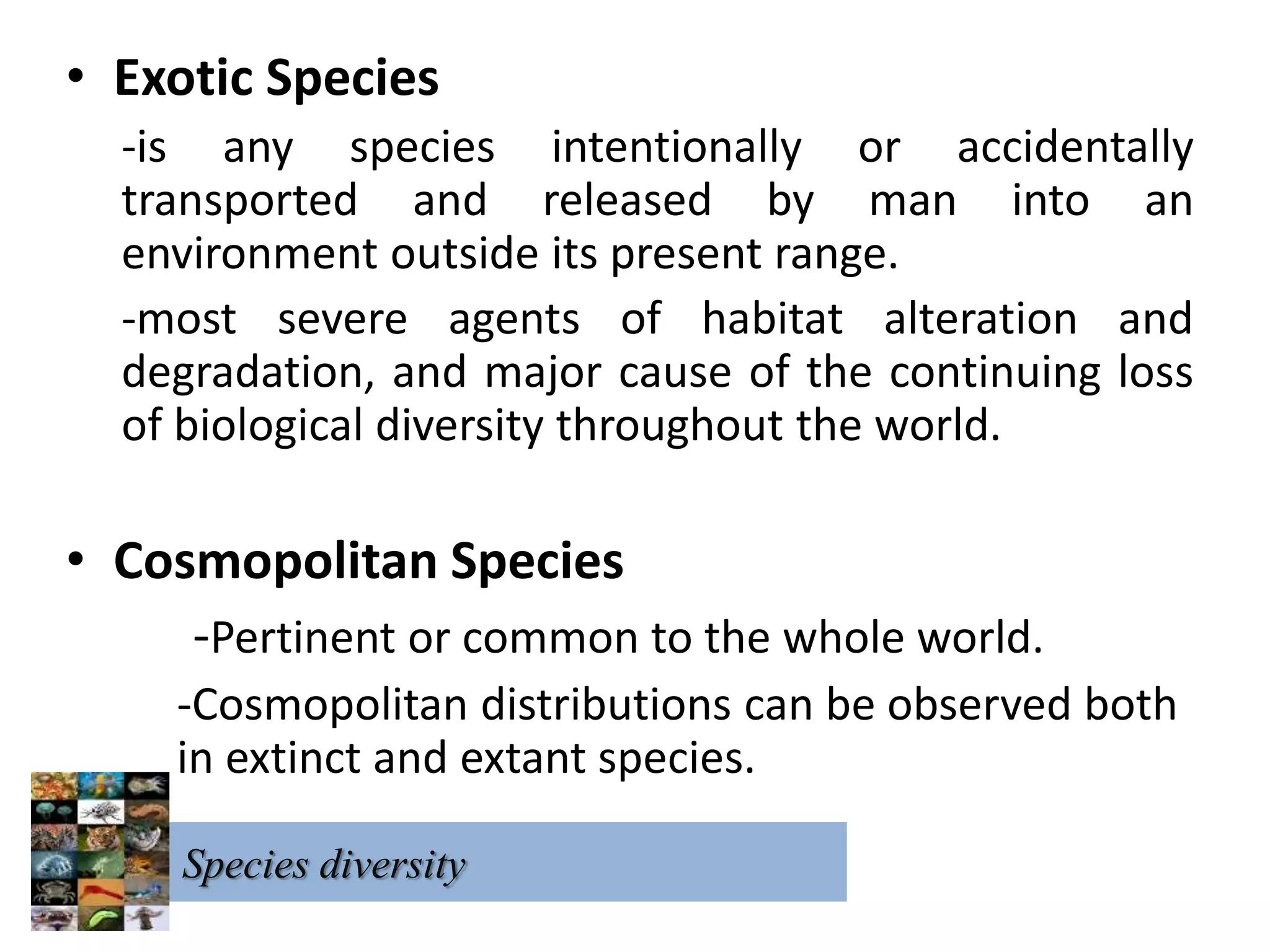 Species diversity | PPTX