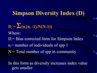 Species Diversity Concepts | PPT