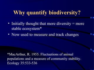 Species Diversity Concepts | PPT