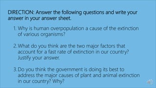 Species extinction | PPTX