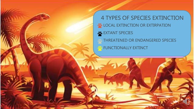 Species extinction | PPTX | Environment | Science