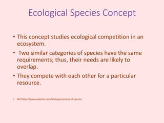 Morphological Species Concept Example Of