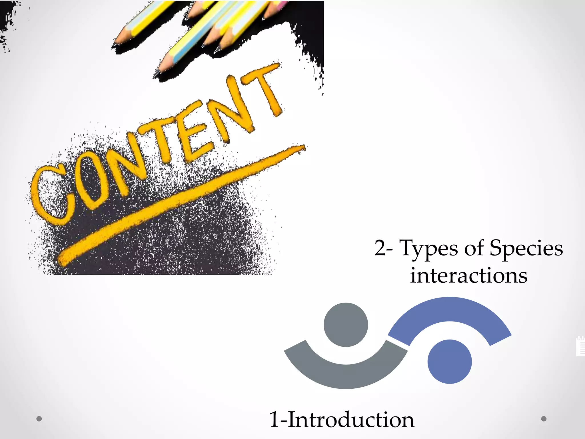 Species interaction between organism. | PPTX