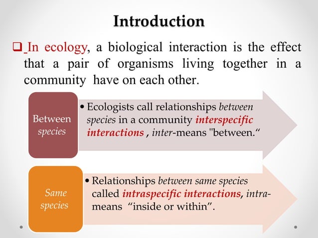 Species interaction between organism. | PPTX | Gardening | Home & Garden