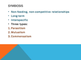 Species interactions comm ecology | PPT