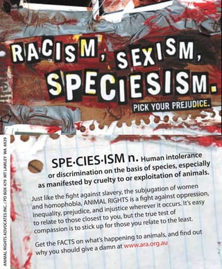 Speciesism Card | PDF