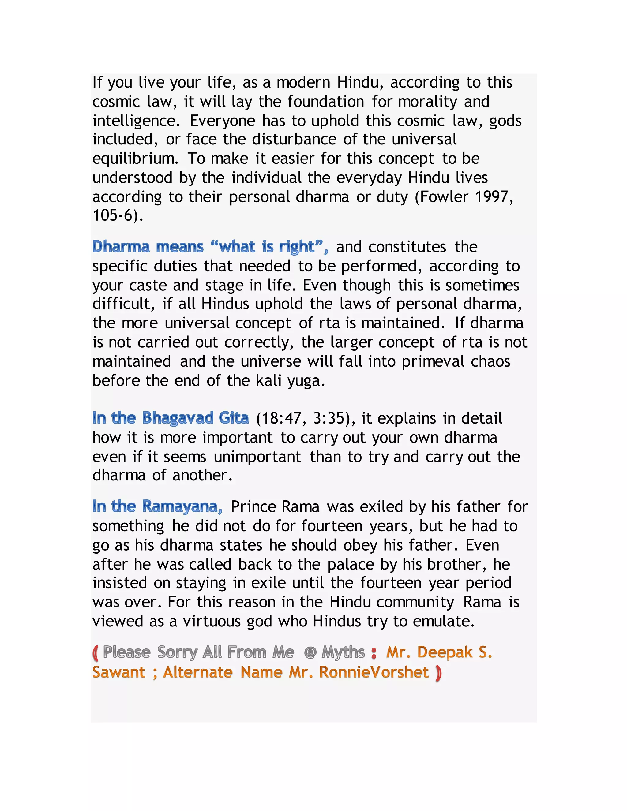 Specific data for the hinduism and ancient egyptian religion | DOCX