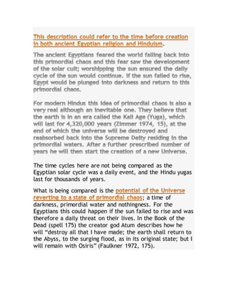 Specific data for the hinduism and ancient egyptian religion | DOCX