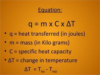 Heat Capacity Specific heat-capacity (1) | PPT