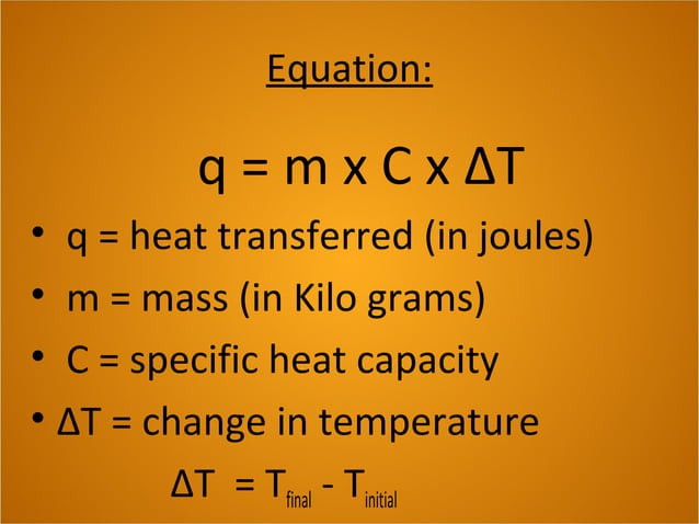 Heat Capacity Specific heat-capacity (1) | PPT | Chemistry | Science