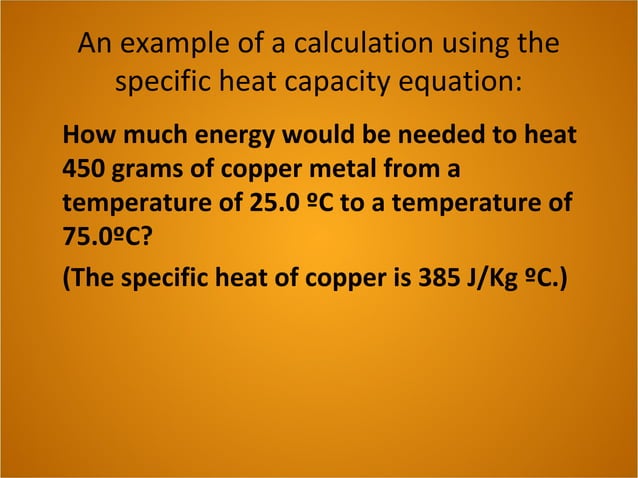 Heat Capacity Specific heat-capacity (1) | PPT | Chemistry | Science