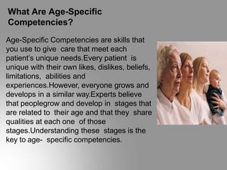 Specific age competencies ppt | PPTX