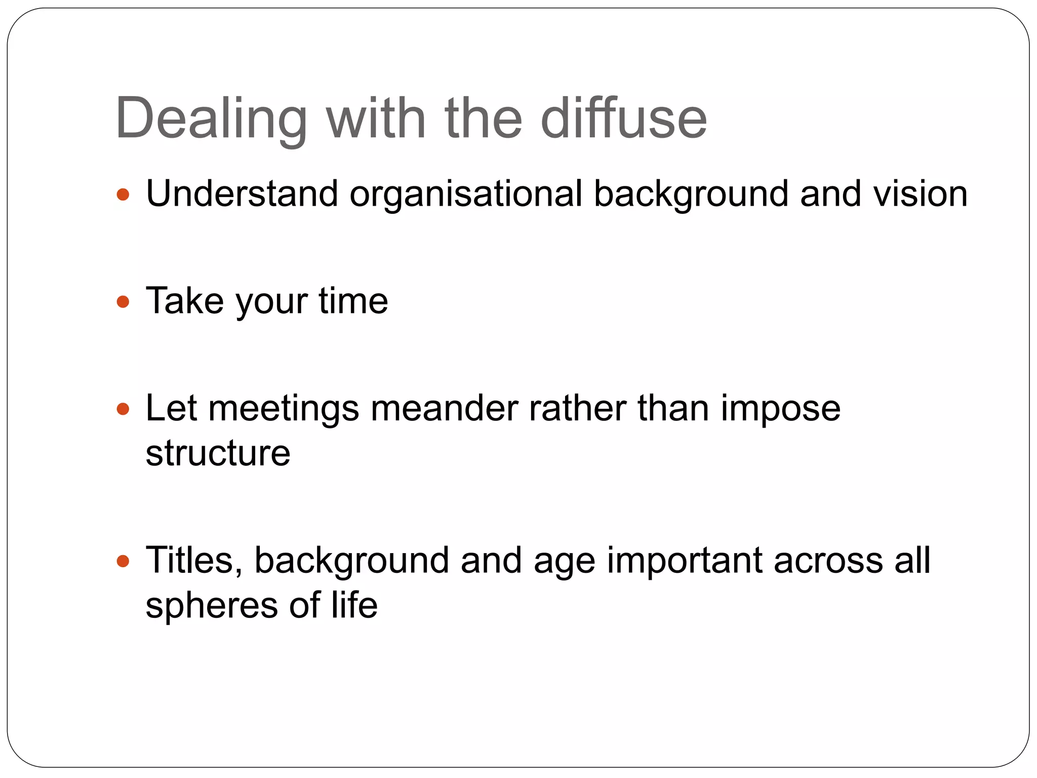 Specific and diffuse cultures | PPTX