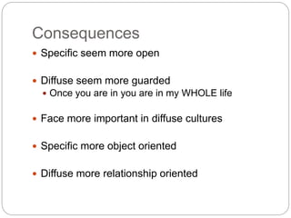 Specific and diffuse cultures | PPTX