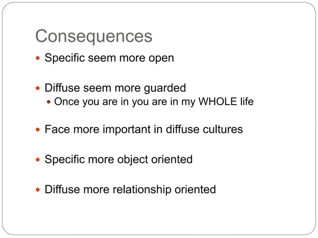 Specific and diffuse cultures | PPTX | Careers