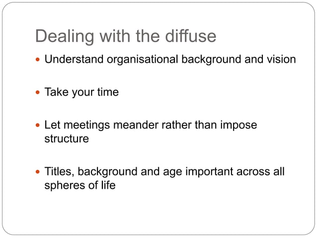 Specific and diffuse cultures | PPTX | Careers