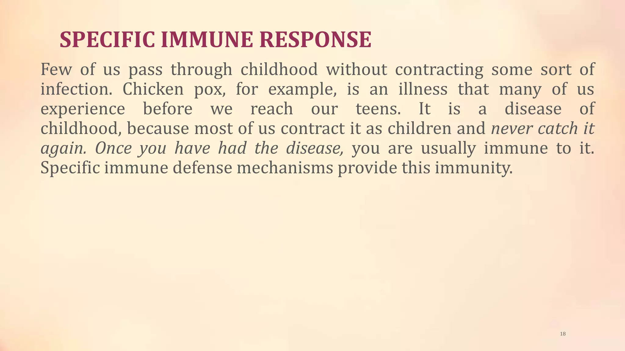 Specific and non Specific immune responses | PPTX