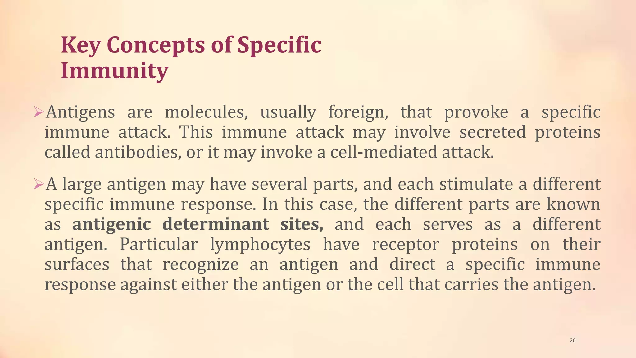 Specific and non Specific immune responses | PPTX