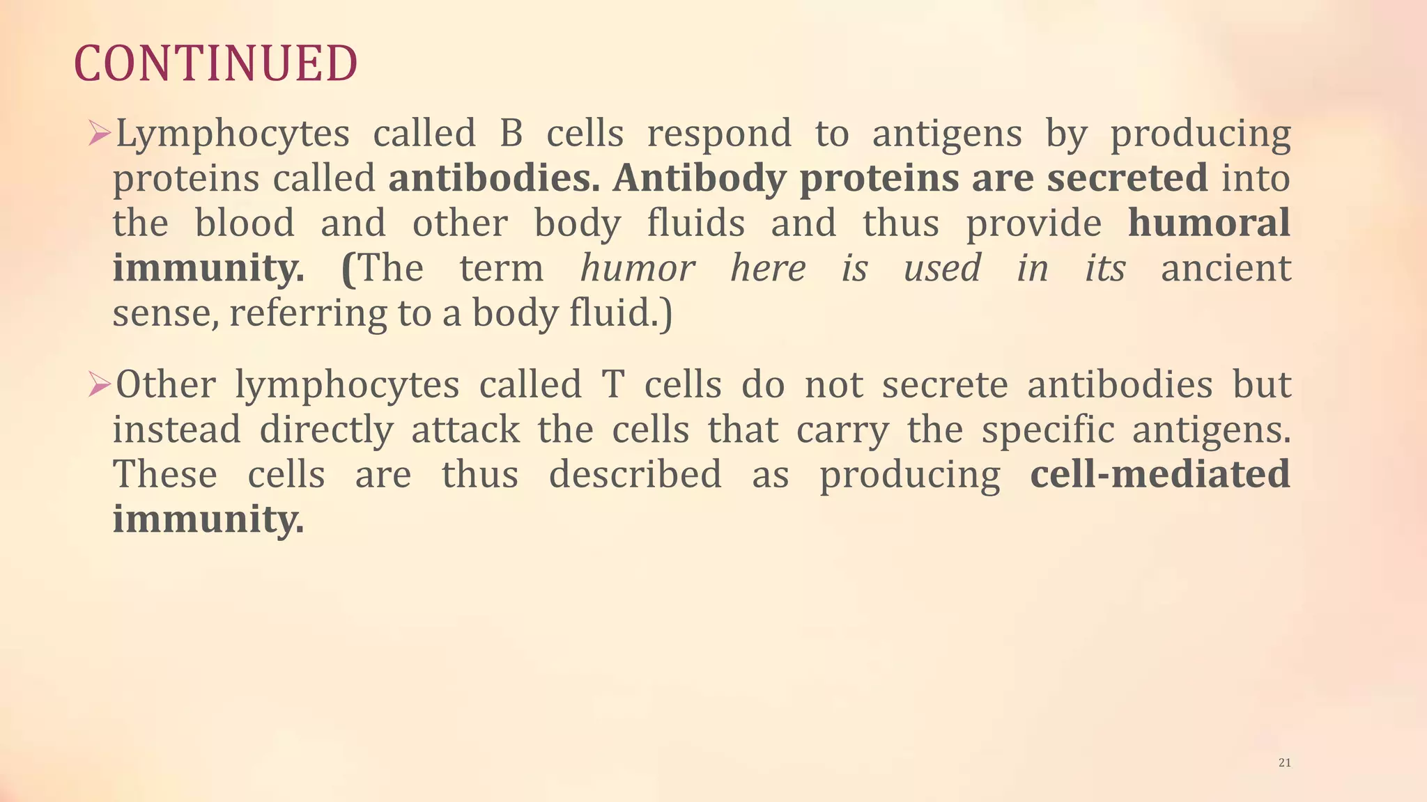Specific and non Specific immune responses | PPTX