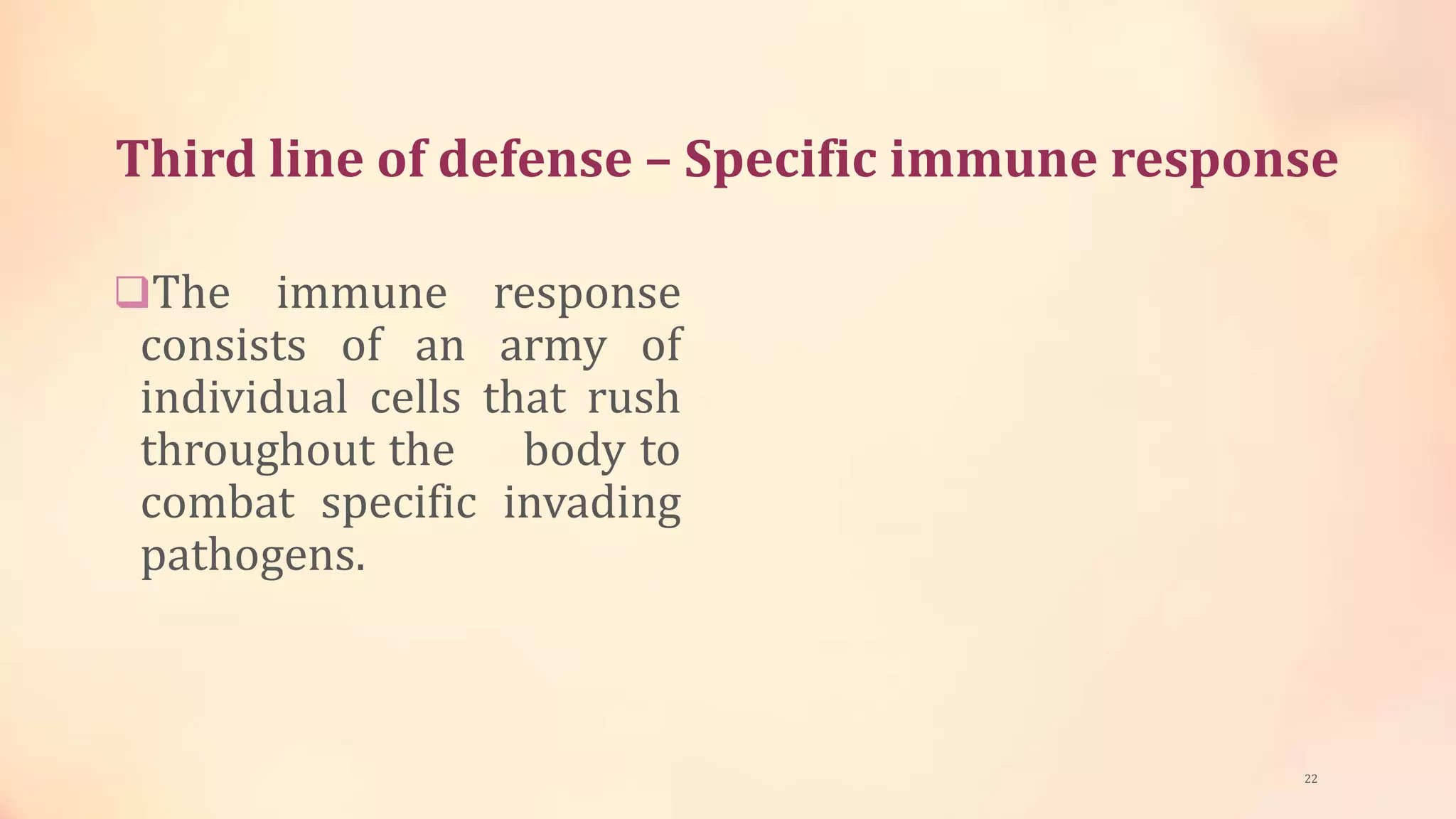 Specific and non Specific immune responses | PPTX
