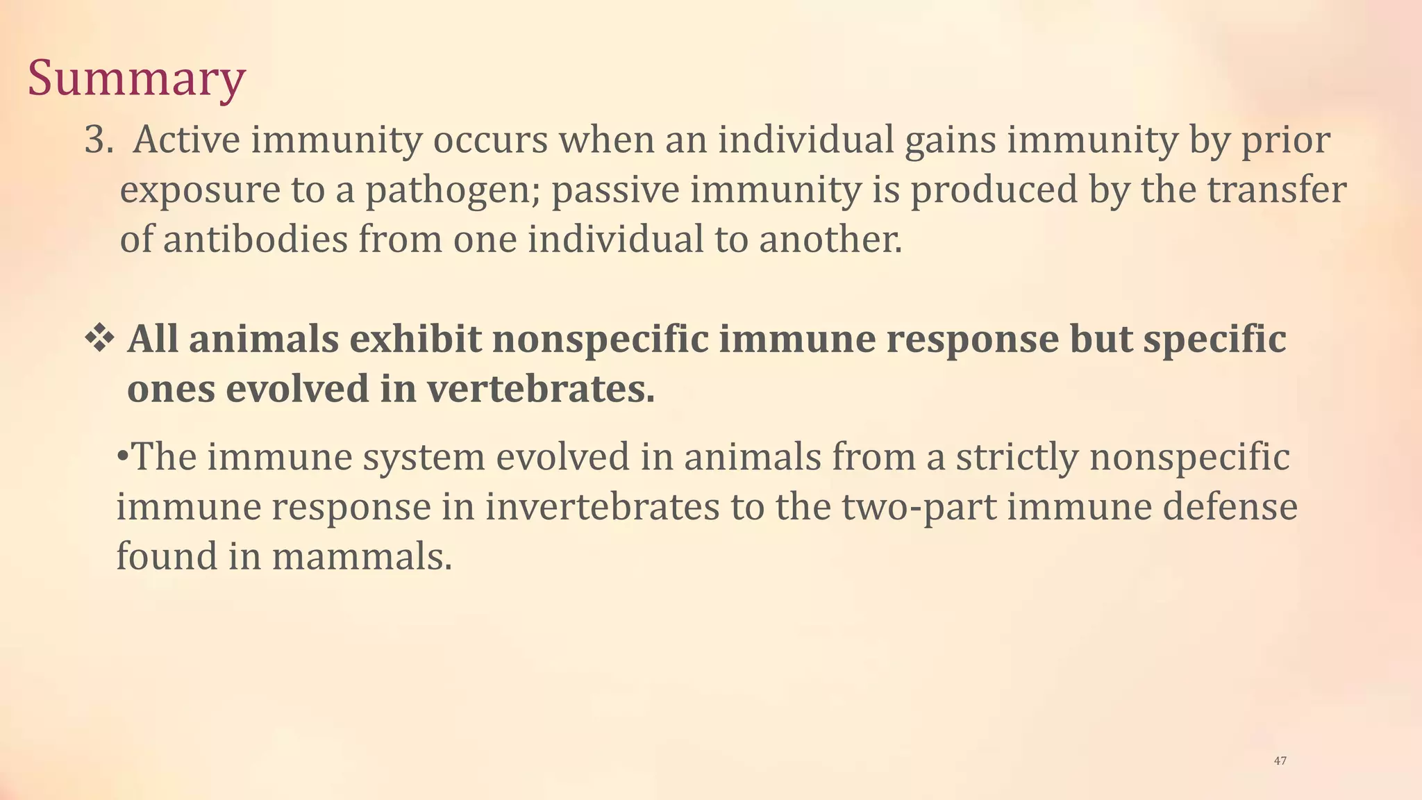 Specific and non Specific immune responses | PPTX