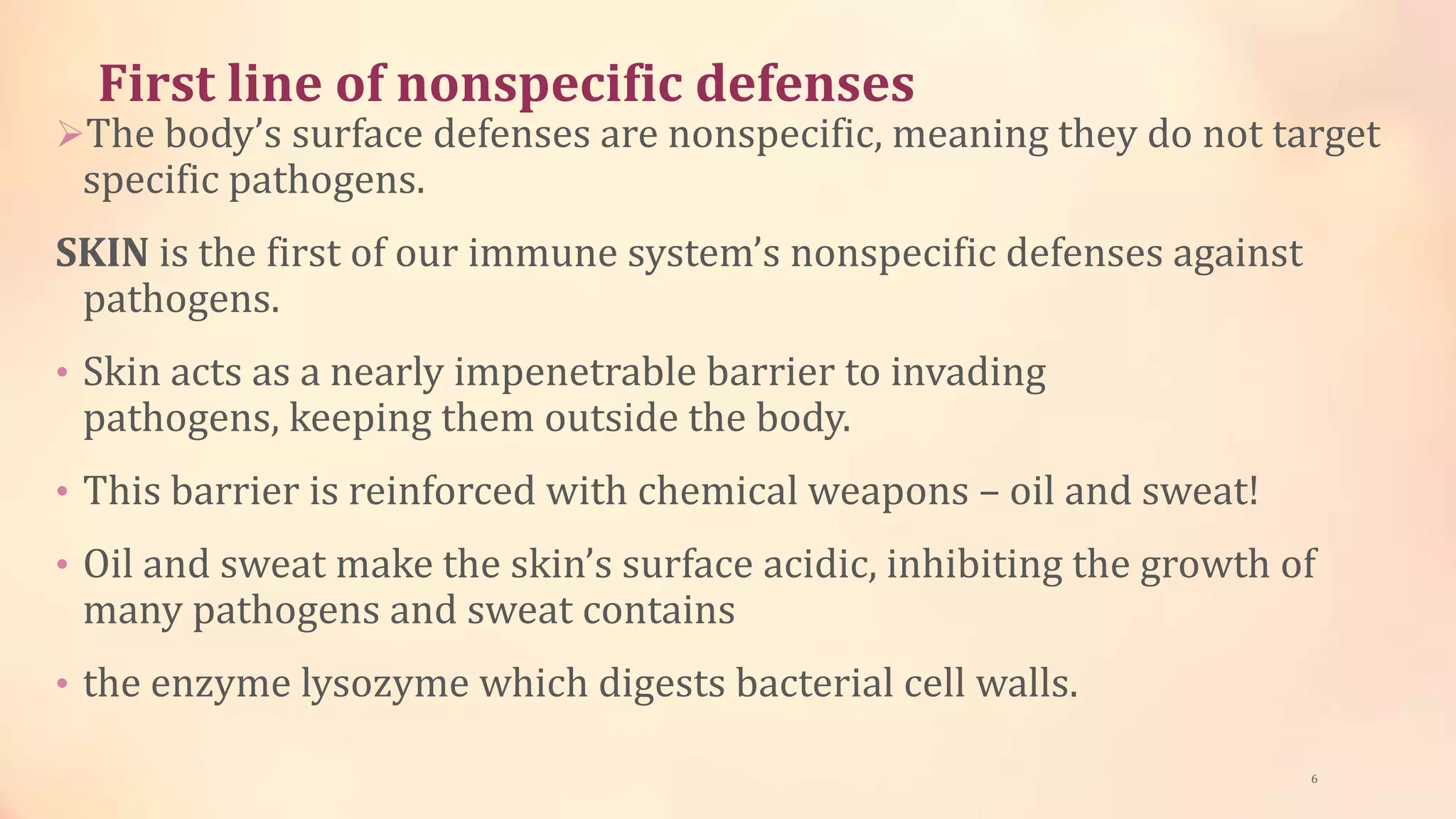 Specific and non Specific immune responses | PPTX