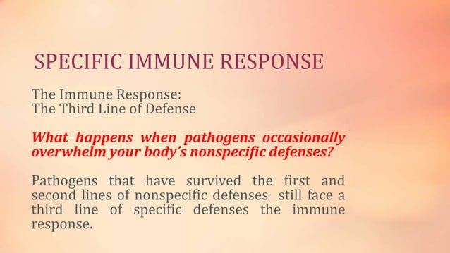 Specific and non Specific immune responses | PPTX | Infectious Diseases ...
