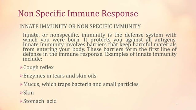 Specific and non Specific immune responses | PPTX | Infectious Diseases ...