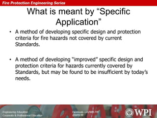 Fire Protection Engineering: Specific Application Sprinklers | PPTX