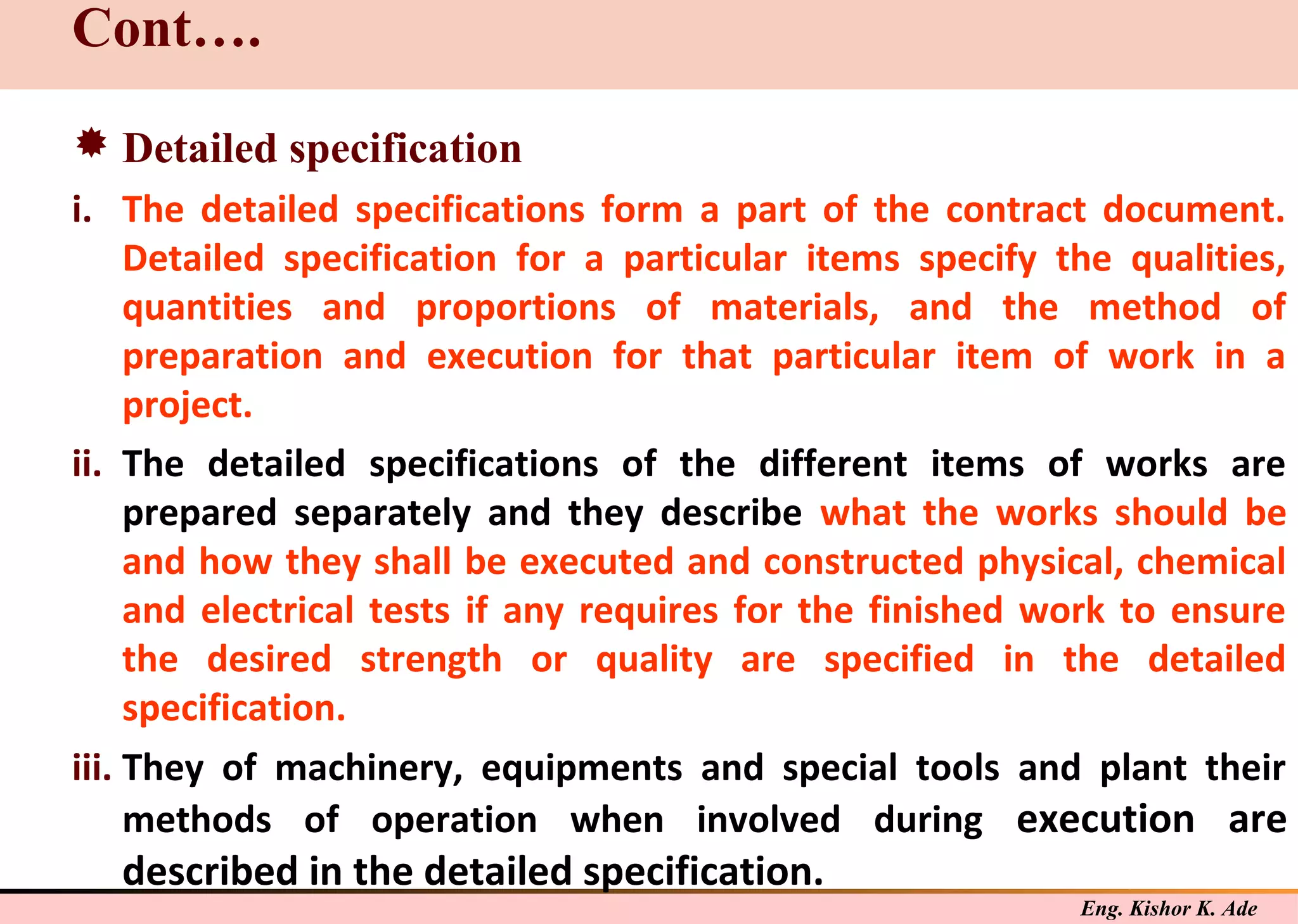 Specification writing-I | PPT