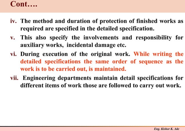 Specification writing-I | PPT | Civil Engineering Industry | Industries