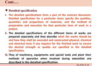Specification writing-I | PPT | Civil Engineering Industry | Industries